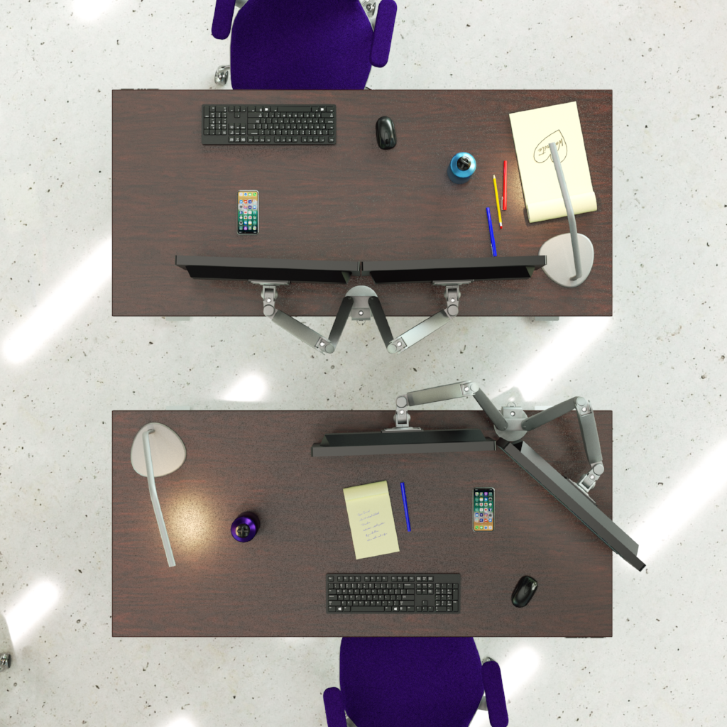 Conform Dual Articulating Monitor Arm - Workrite Ergonomics